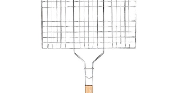 Σχαρα Ψησιματος Barbeque Μεταλλικη 49X30Cm Με Ξυλινη Λαβη Estia 05-9489 ...